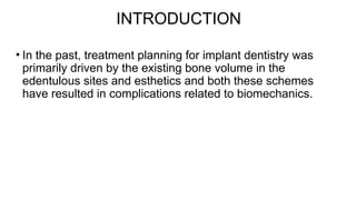 Treatment Plans Related to Key implant position and implant number - Dr ...