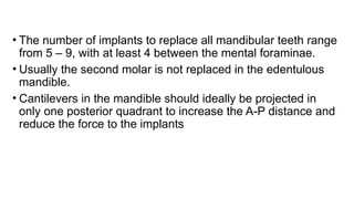 Treatment Plans Related to Key implant position and implant number - Dr ...