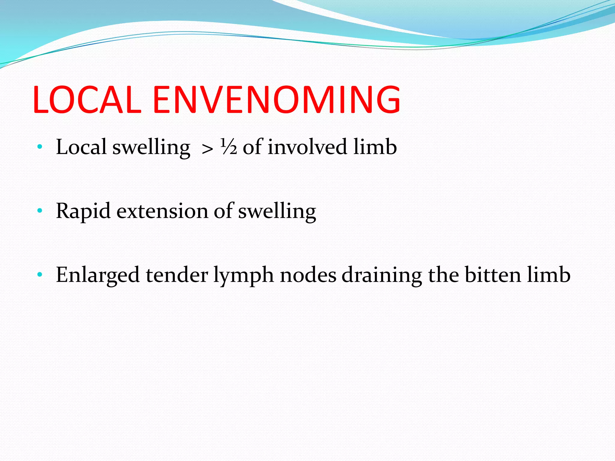 Treatment protocol of snake bite | PPTX