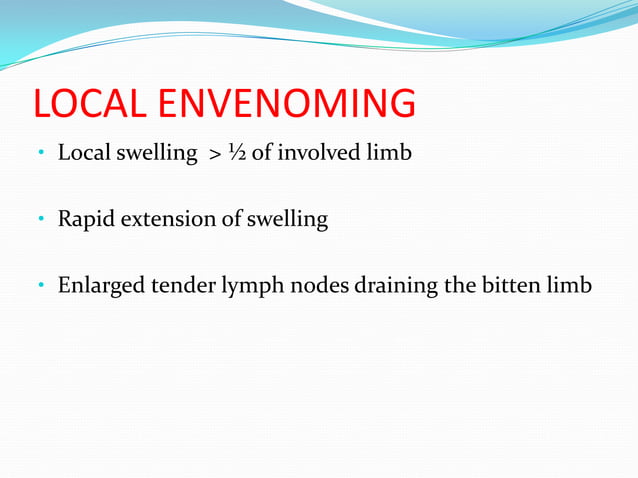 Treatment protocol of snake bite | PPTX | Blood Disorders | Diseases ...