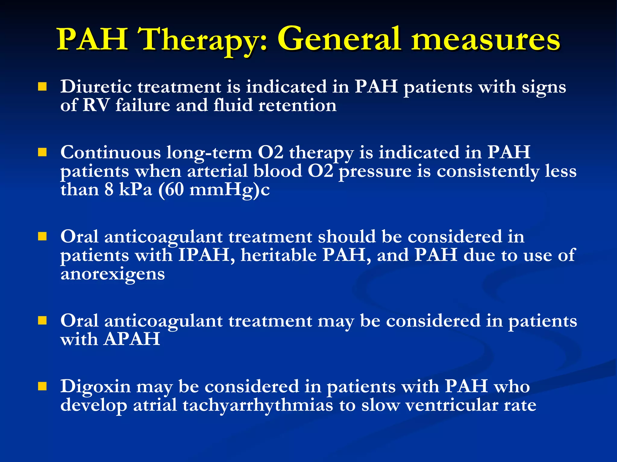 Treatment strategies for pulmonary hypertension | PPT