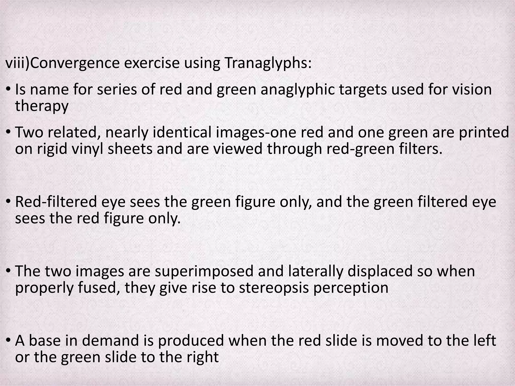 Treatment Strategies for Routine Binocular Vision Problems | PPTX