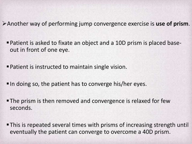 Treatment Strategies for Routine Binocular Vision Problems | PPTX | Eye ...