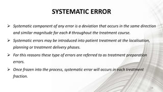 Treatment verification and set up errors | PPTX