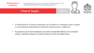 Estrategia «treat to target» en la artritis reumatoide | PDF
