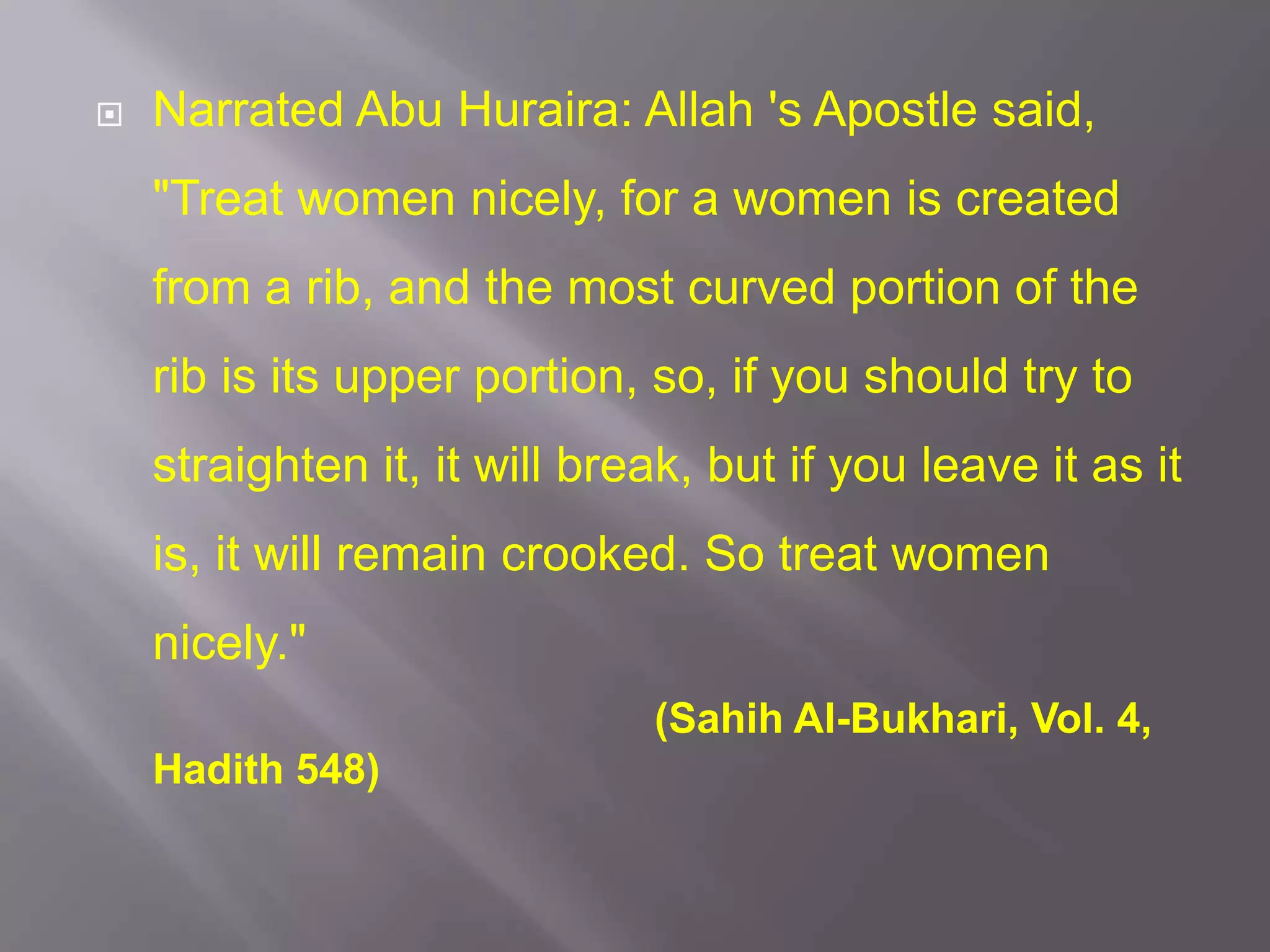 Treat women nicely | PPSX