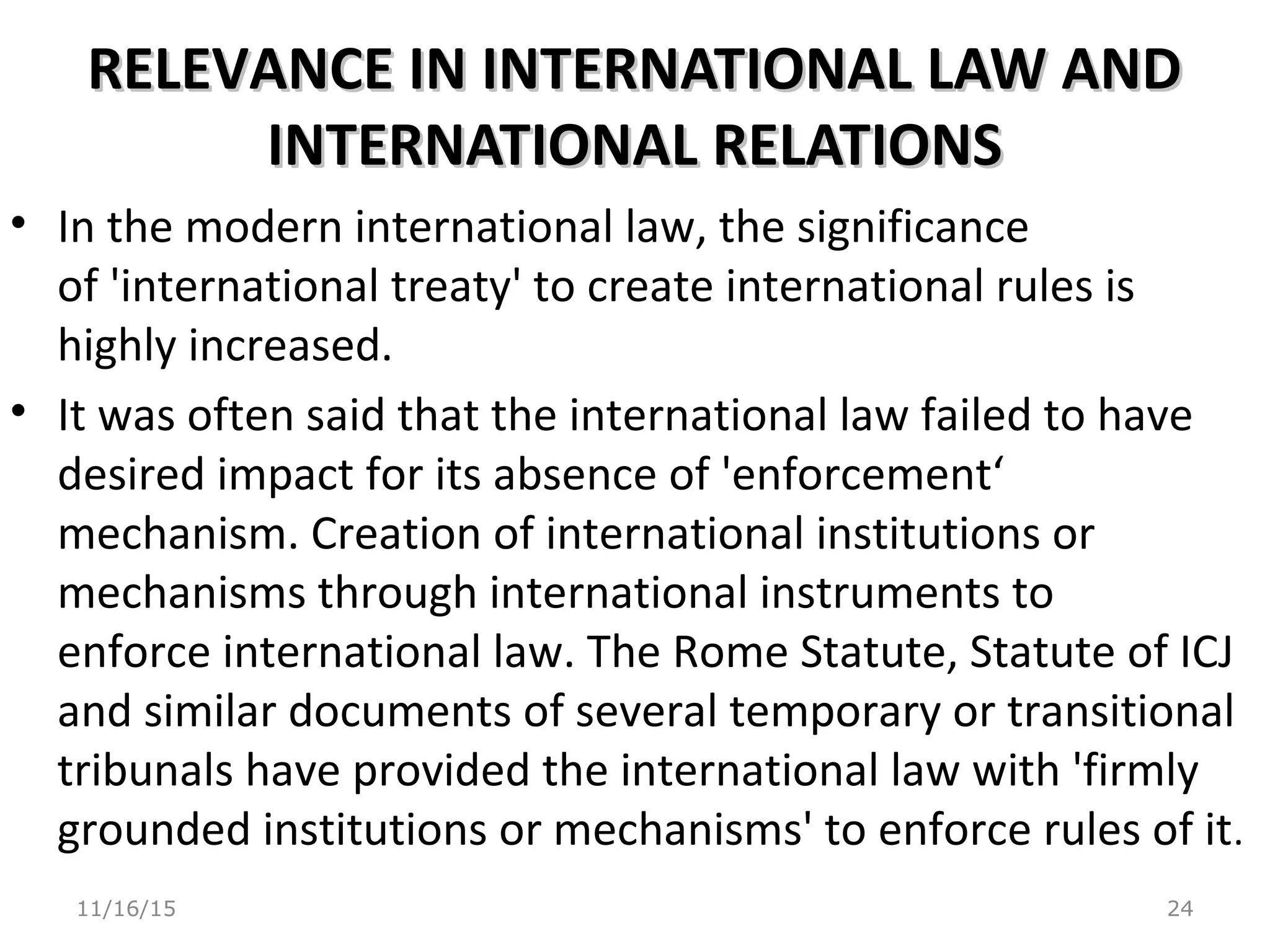 Law of Treaties - International Law | PPT