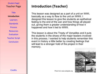 Treaty Of Versailles | PPT | Educational Assessment | Education