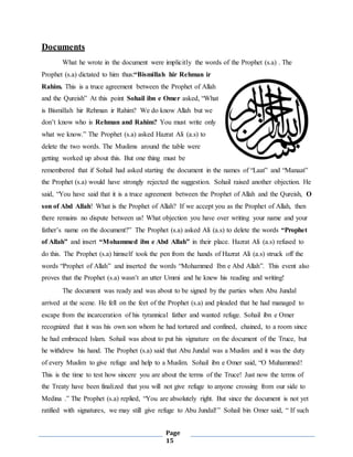 Treaty of hudaibiya | DOCX