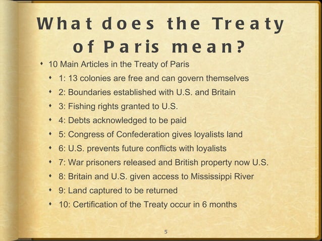 Treaty of paris | PPT