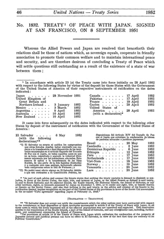 Treaty of San Francisco | PDF