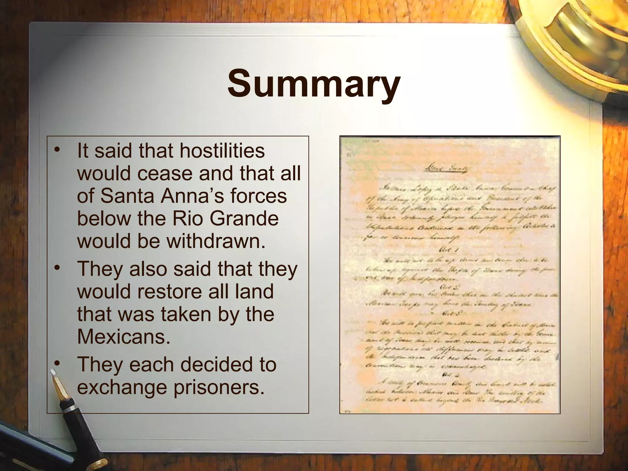 Treaty Of Velasco | PPT | Death, Injury, or Military Conflict ...