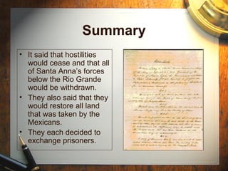 Treaty Of Velasco | PPT | Death, Injury, or Military Conflict ...