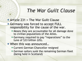 Treaty of Versailles | PPT