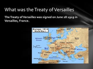 Treaty of versailles | PPTX