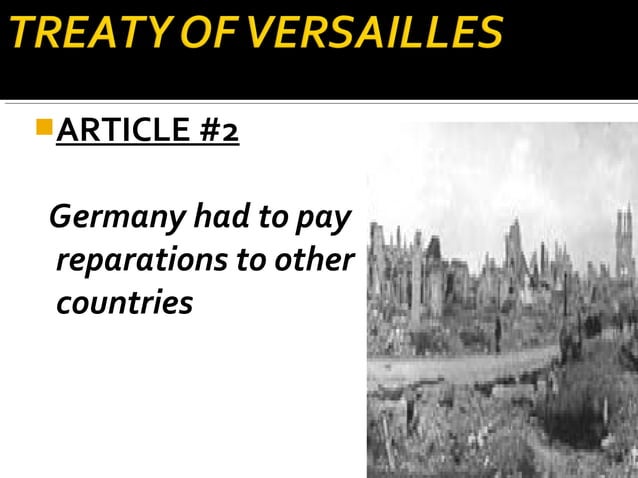 Treaty of versailles | PPT