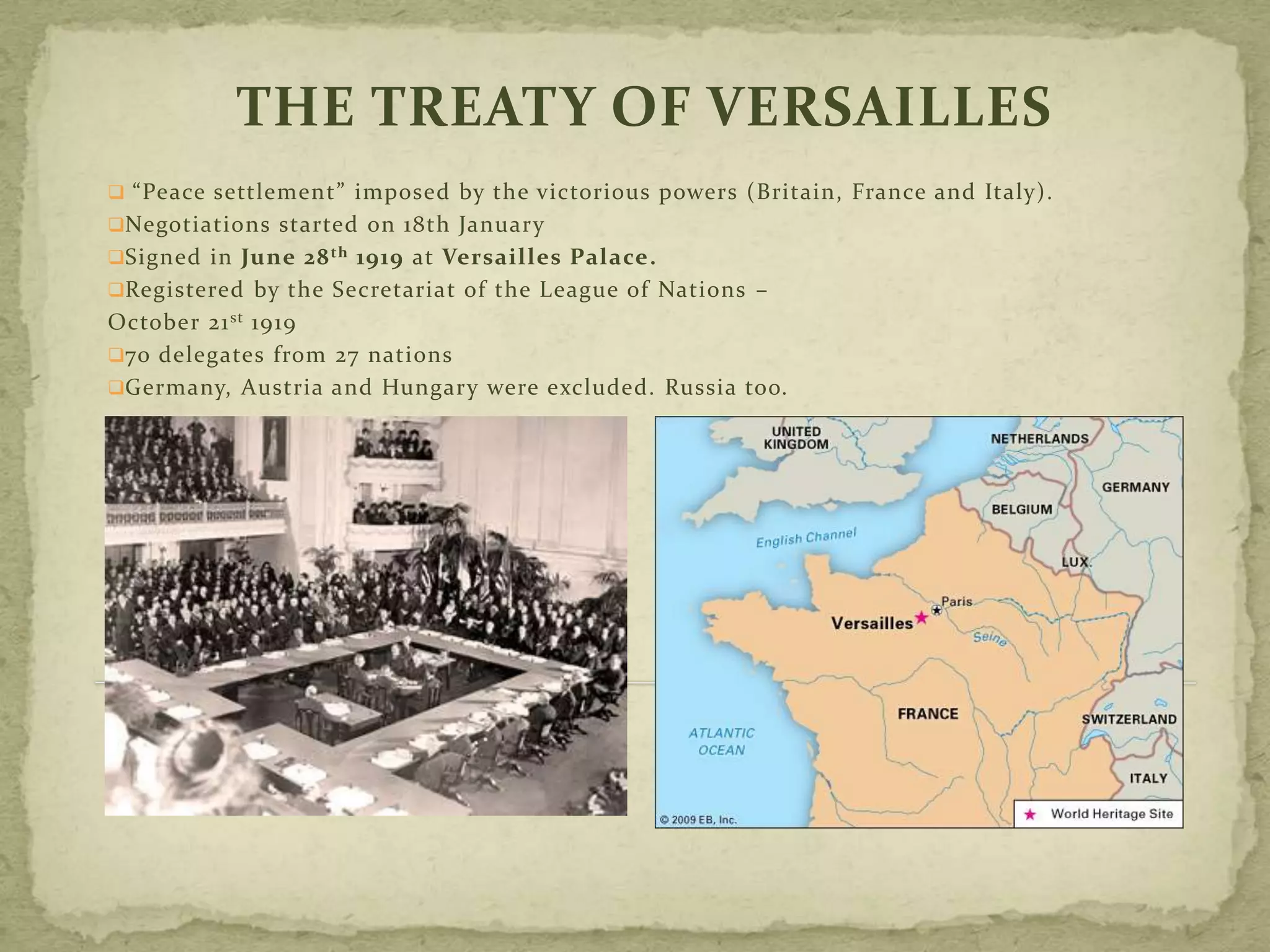 Treaty of versailles | PPTX
