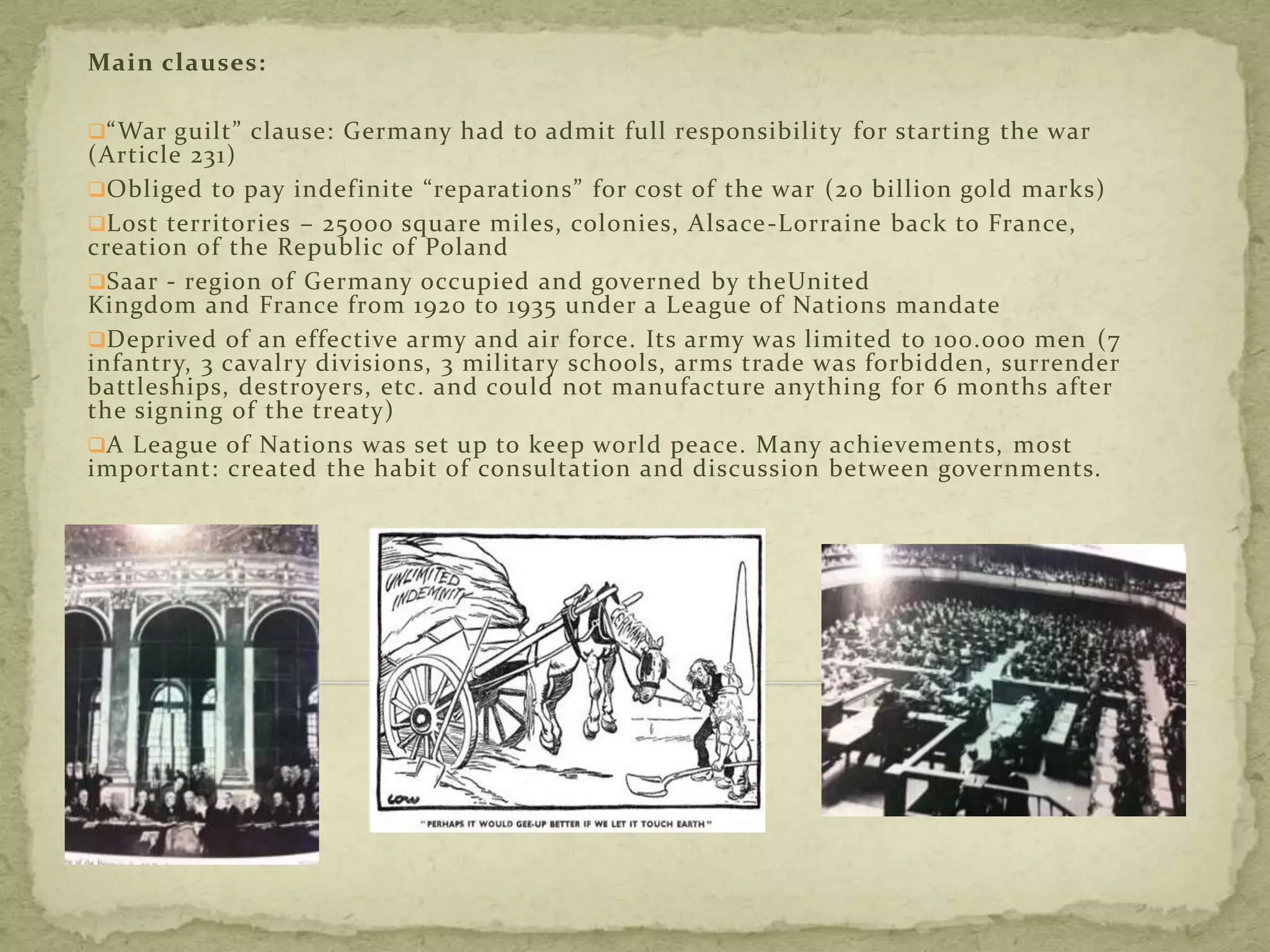 Treaty of versailles | PPTX