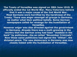 Treaty of Versailles | PPT