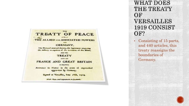 Treaty of Versailles, 1919 | PPTX