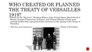 Treaty of Versailles, 1919 | PPTX