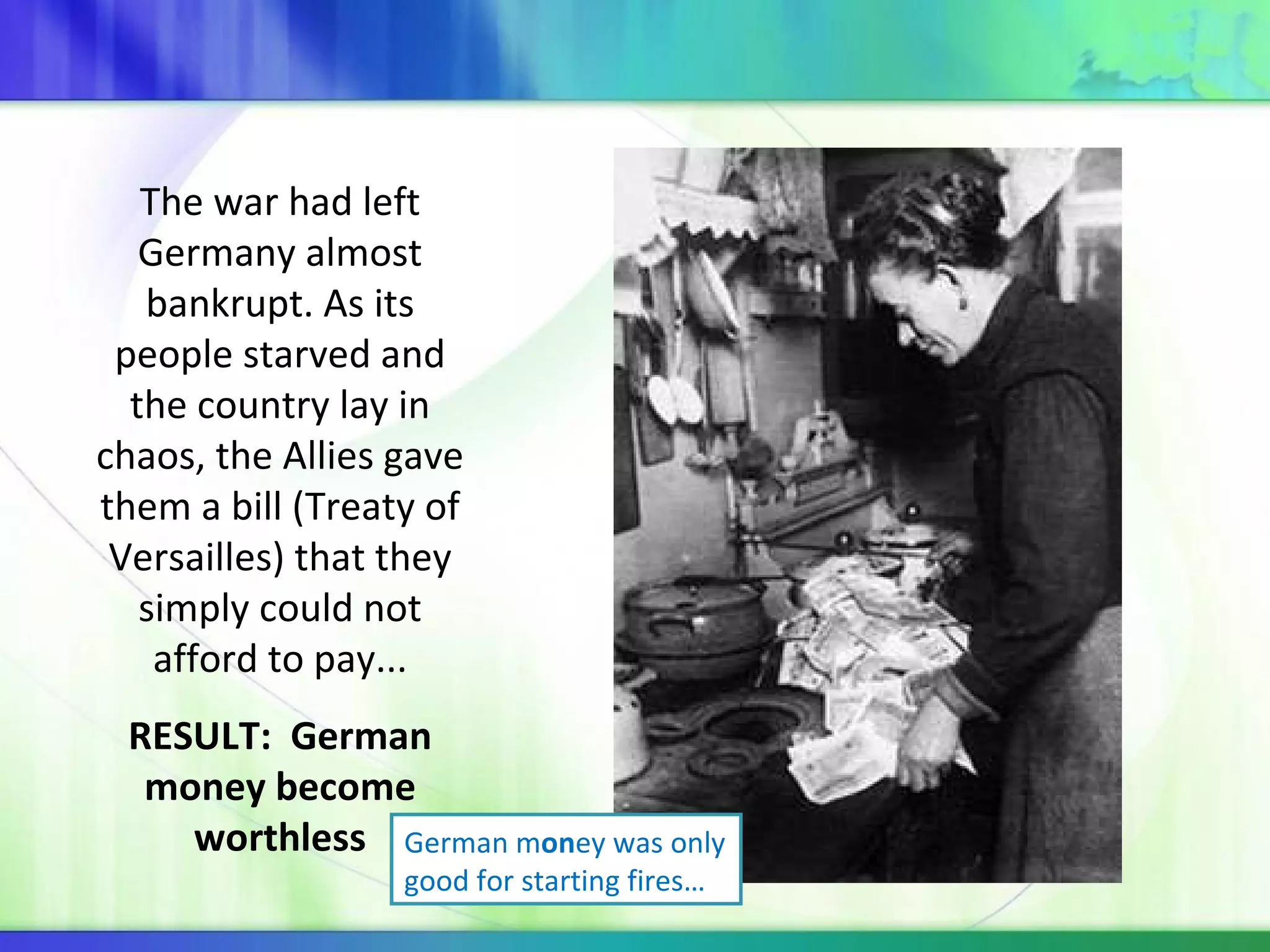 Treaty of Versailles and World Depression | PPT