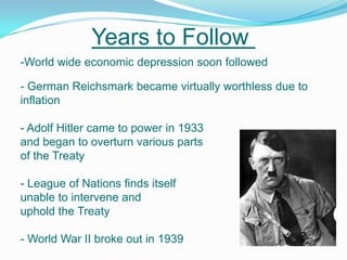 Treaty of versailles edu 290 | PPTX | Death, Injury, or Military ...