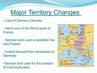 Treaty of versailles edu 290 | PPTX | Death, Injury, or Military ...