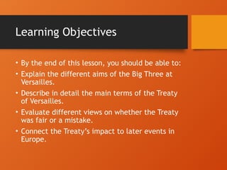 Treaty_of_Versailles_for Year 9_Students | PPTX