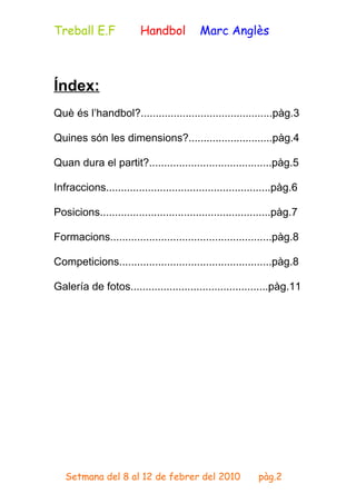 Treball Handbol | DOC