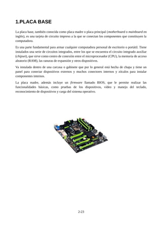 COMPONENTES INTERNOS DEL ORDENADOR | ODT