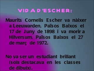 Treball de escher | PPT