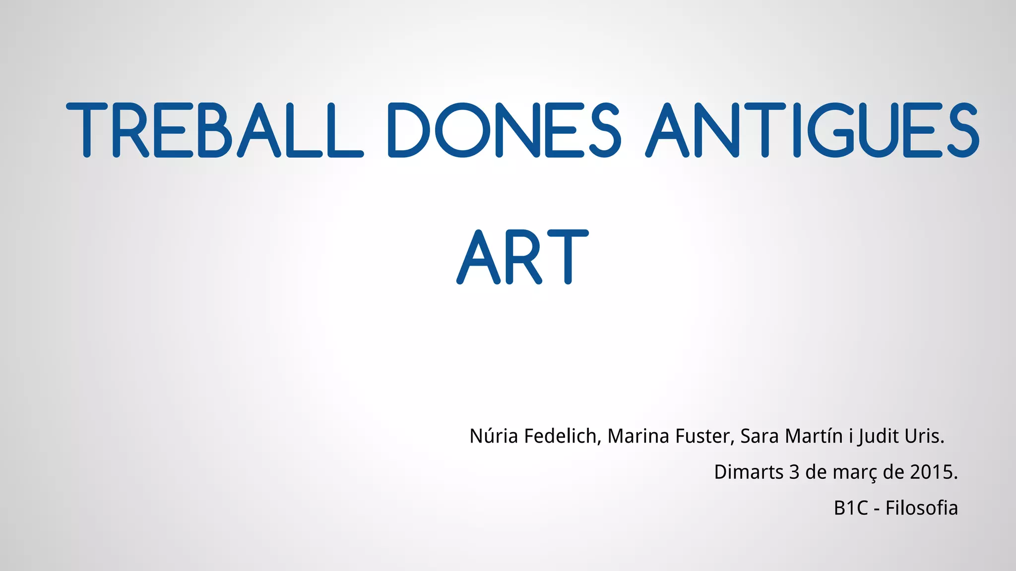 Treball dones art B1C | PDF