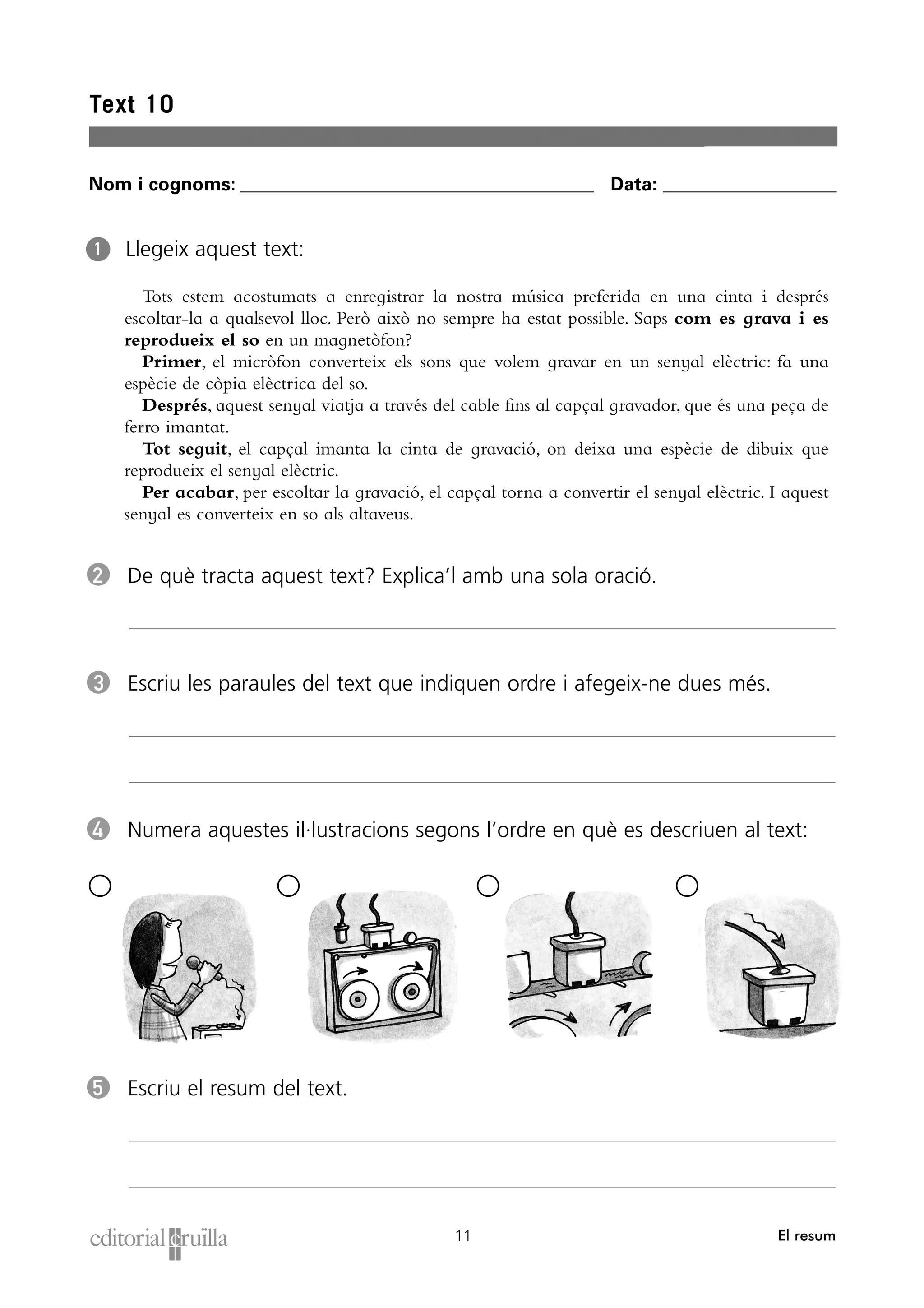 Treballem textos comprensio en català | PDF