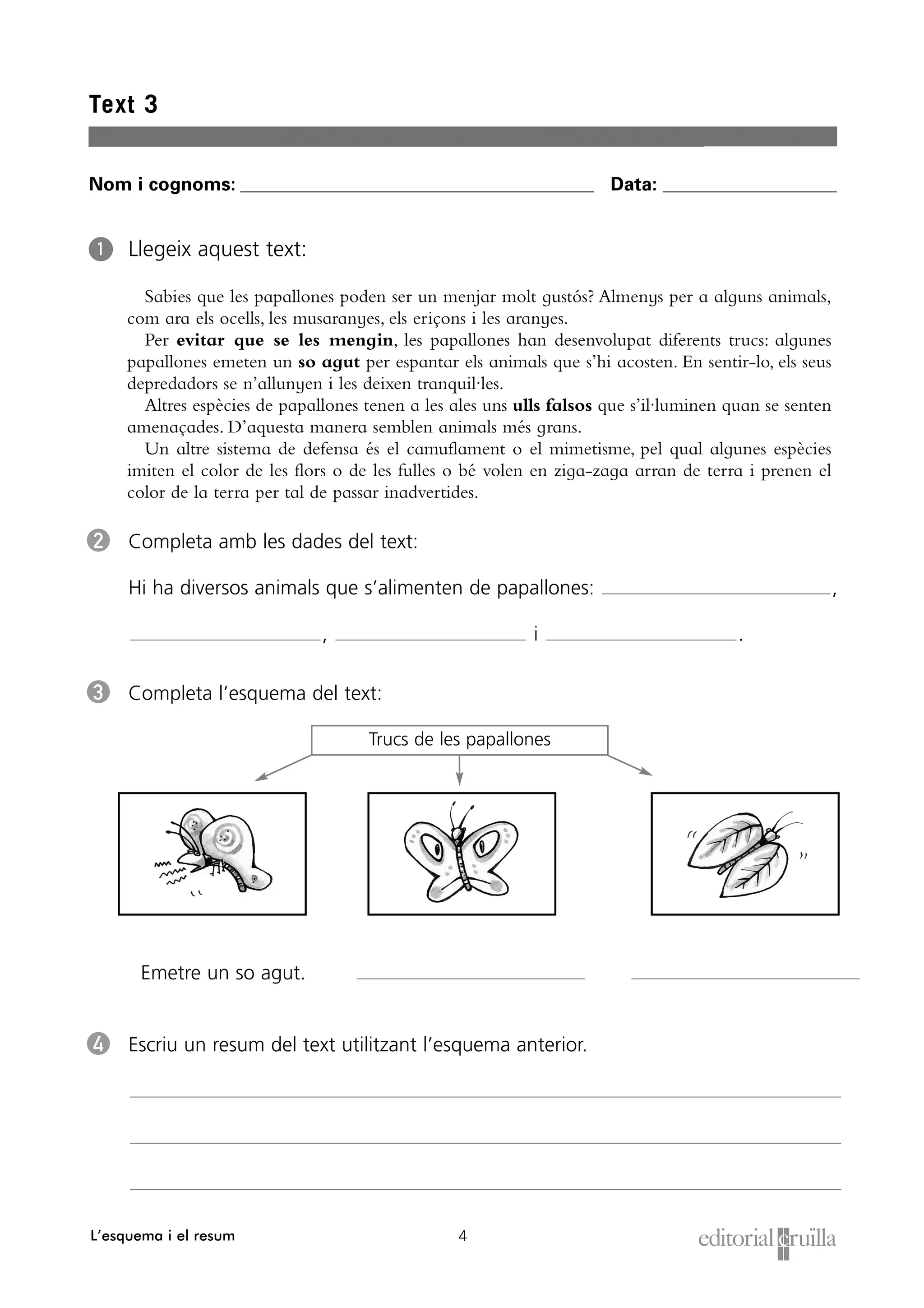 Treballem textos comprensio en català | PDF