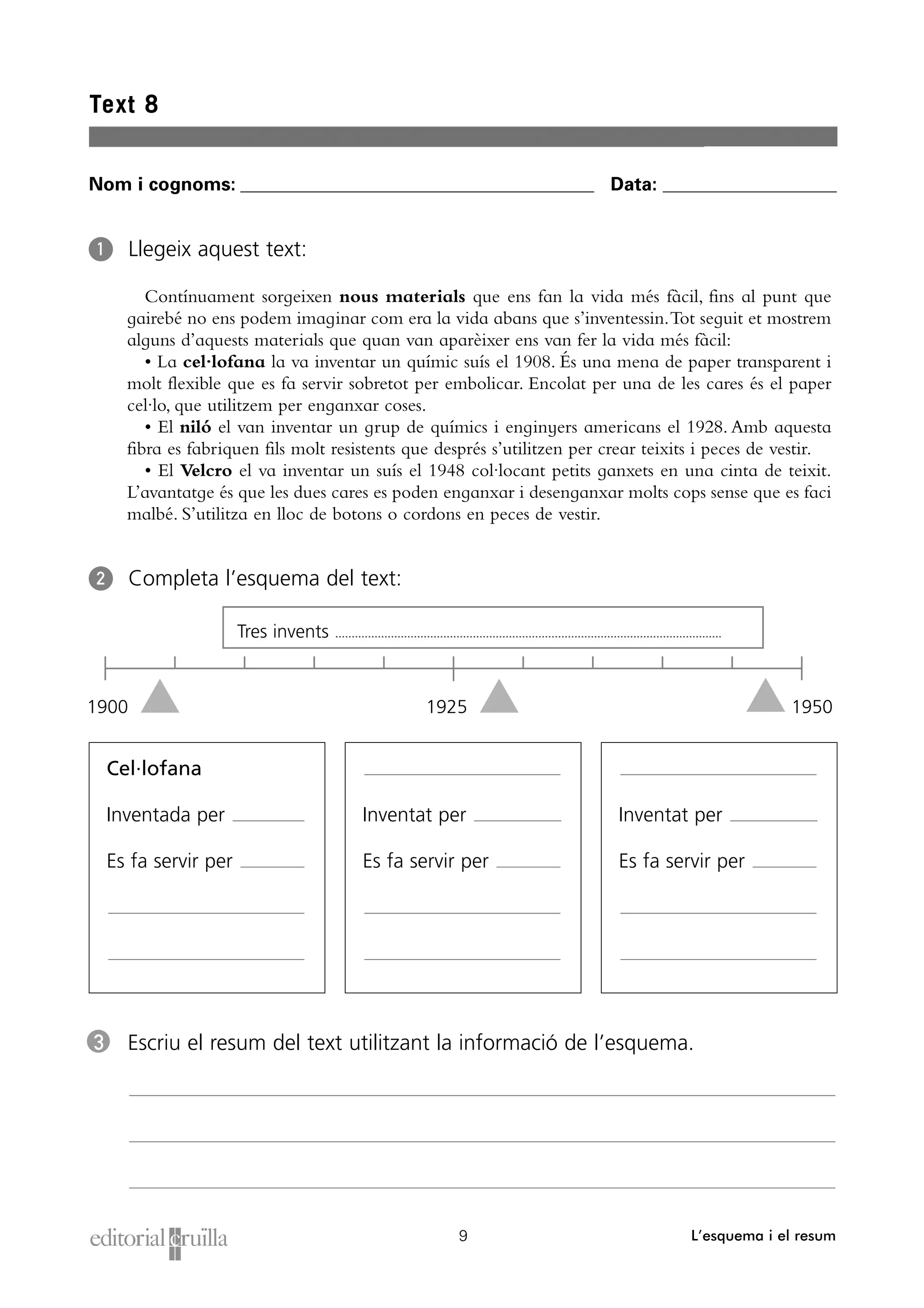 Treballem textos comprensio en català | PDF