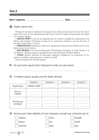 Treballem textos comprensio en català | PDF
