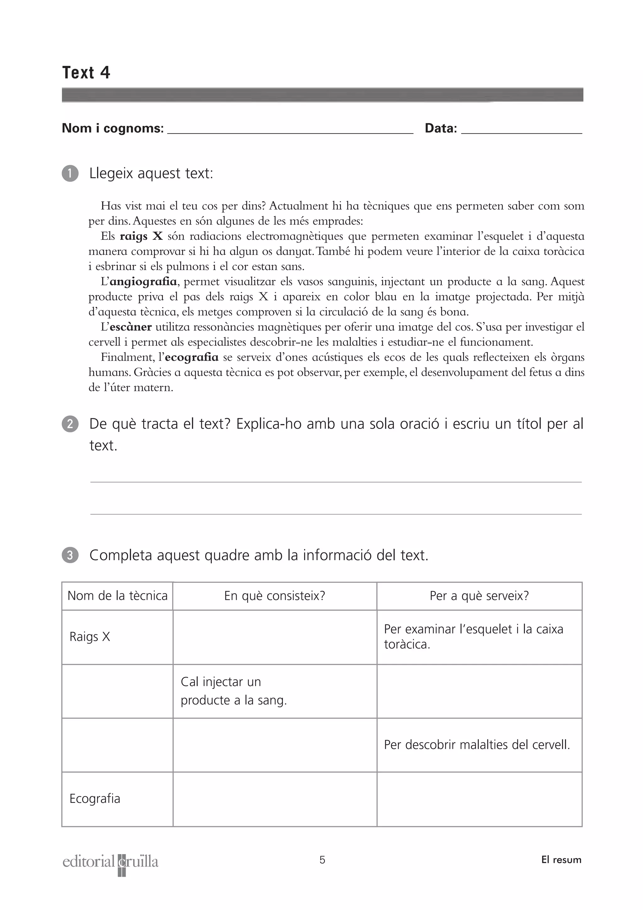 Treballem textos comprensio_catala_6 | PDF