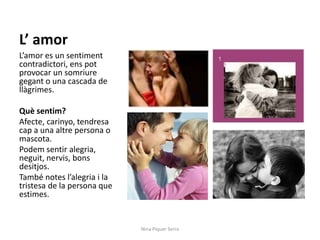 Treball les emocions nina piquer | PPTX