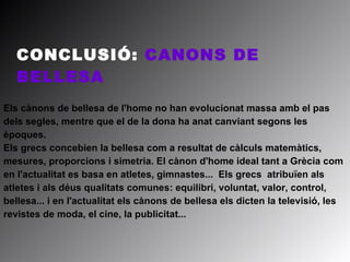 Cànons de bellesa | PPT