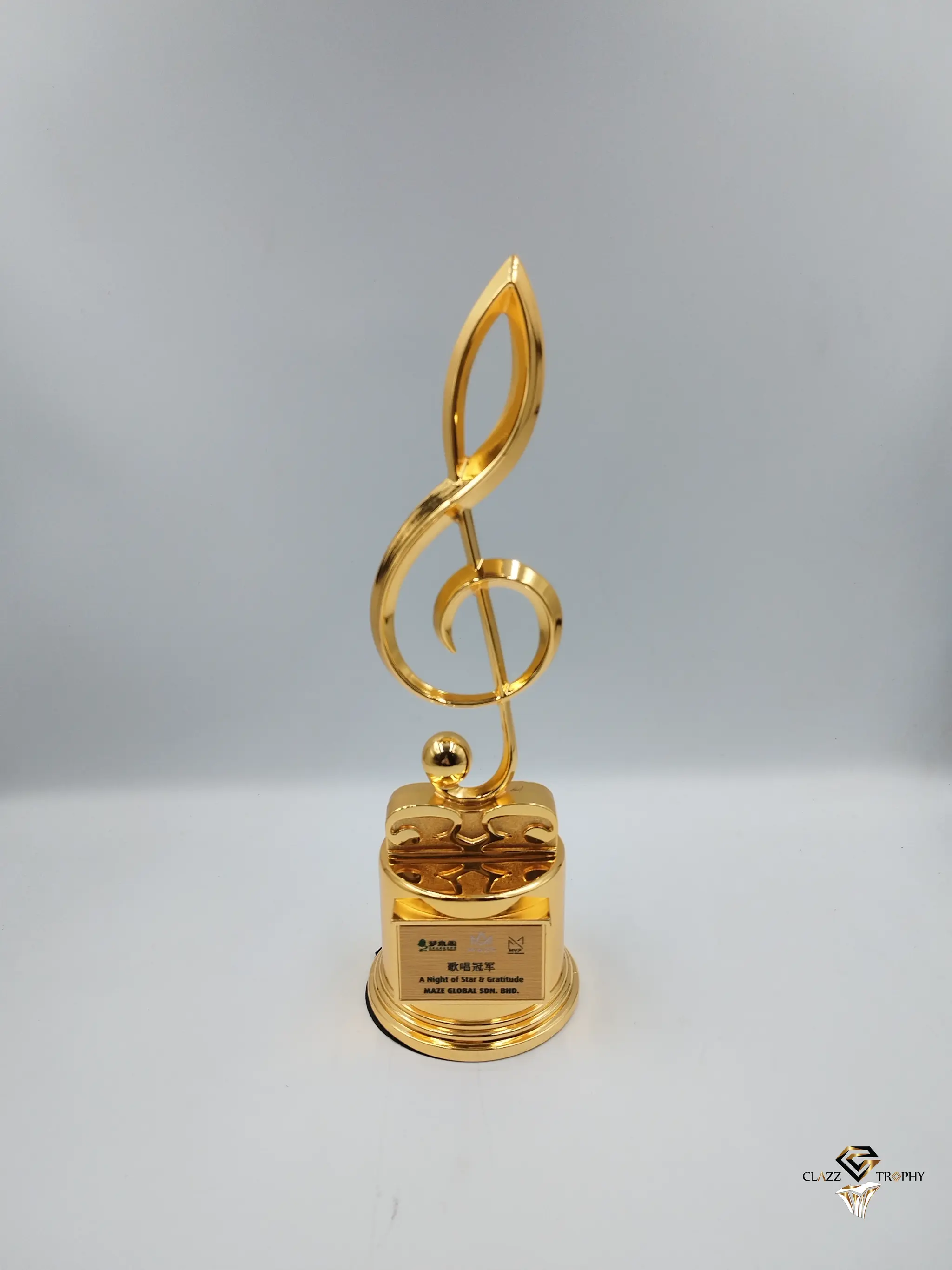 Treble Clef Music Note Trophy at Clazz Trophy Malaysia | #1 Reliable ...
