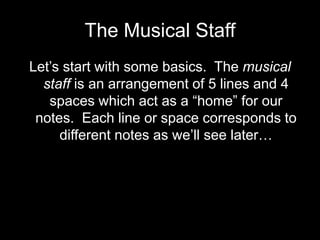 Treble clef reading | PPTX