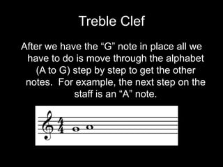 Treble clef reading | PPTX