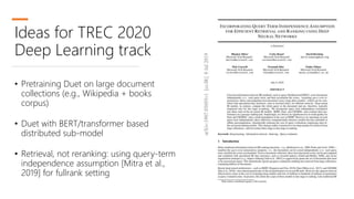 Duet @ TREC 2019 Deep Learning Track | PPT