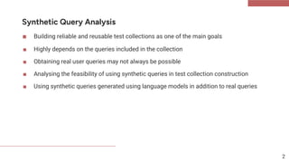 TREC 2023 DL - Synthetic Data Generation (Slides) | PDF