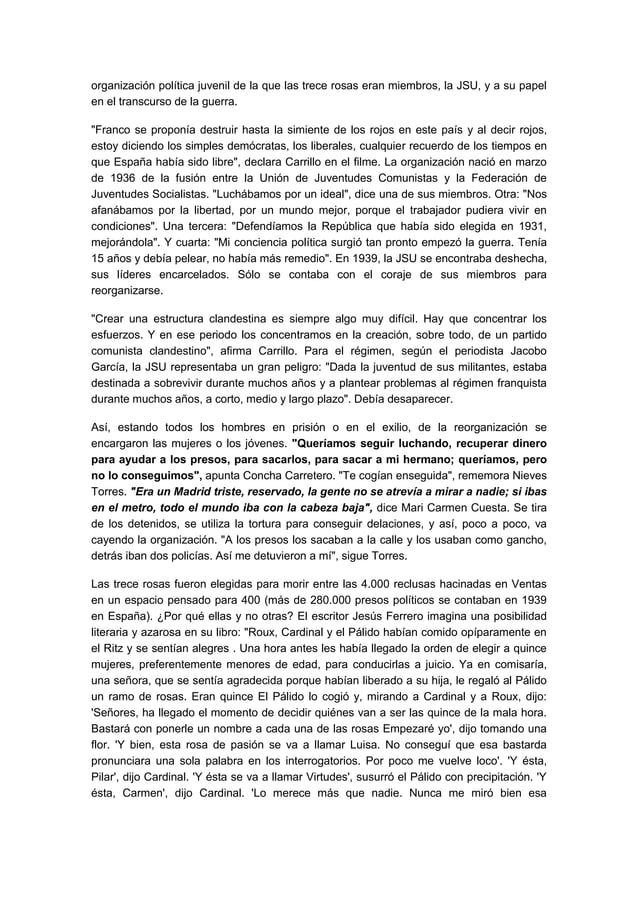 Trece rosas | PDF