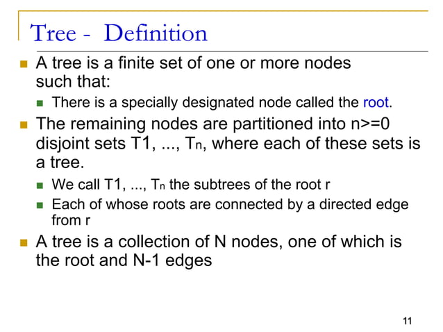 Tree Data Structure Tree Data Structure Details | PPT