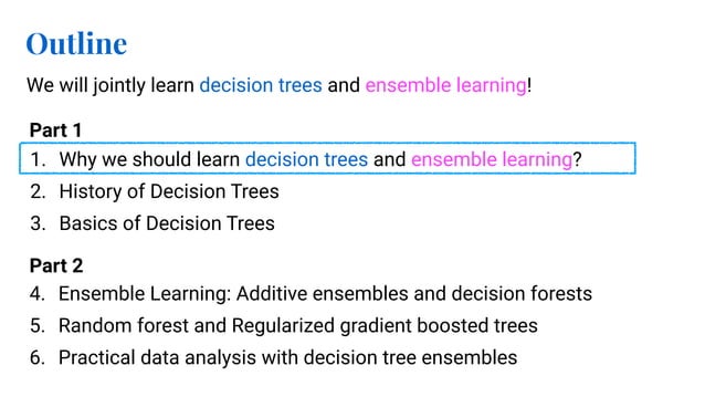 A Modern Introduction to Decision Tree Ensembles | PPT