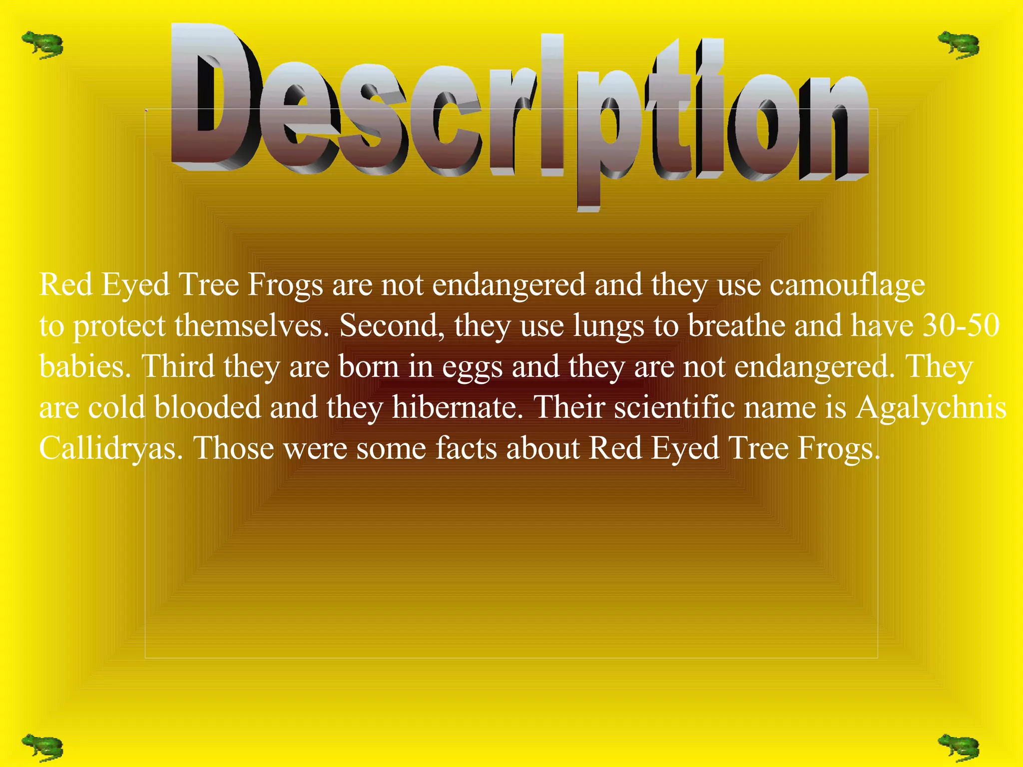Tree Frogs Tony | PPT