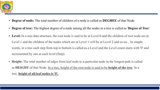Tree-introduction ,Definition, Types of BT | PPT